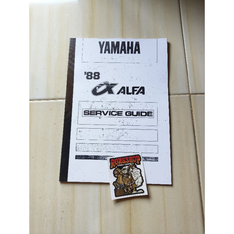 Jual buku service guide buku servise servis yamaha alfa (COPY) | Shopee ...