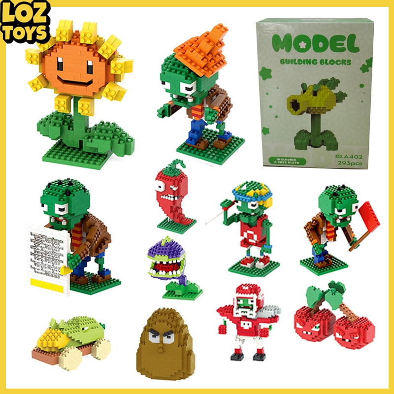 Jual LOZTOYS Mini Nano Blocks Mainan DIY Plant VS Zombie Toy Edukasi ...