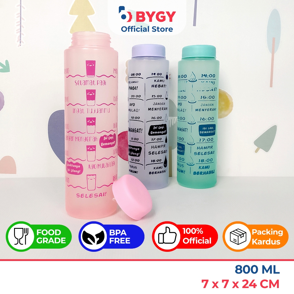Jual Botol Air My Bottle 800ml / Botol Minum Plastik Souvenir Ulang Tahun - BYGY | Shopee Indonesia