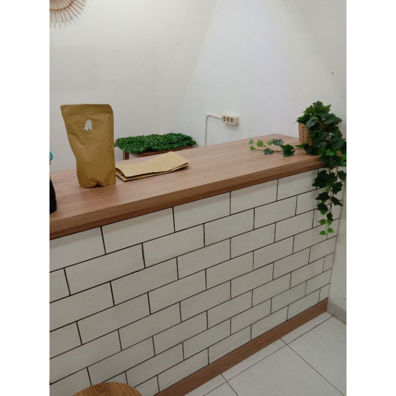 Jual 2 meja kitchen set atau bisa juga untuk meja bar menggunakan kayu ...