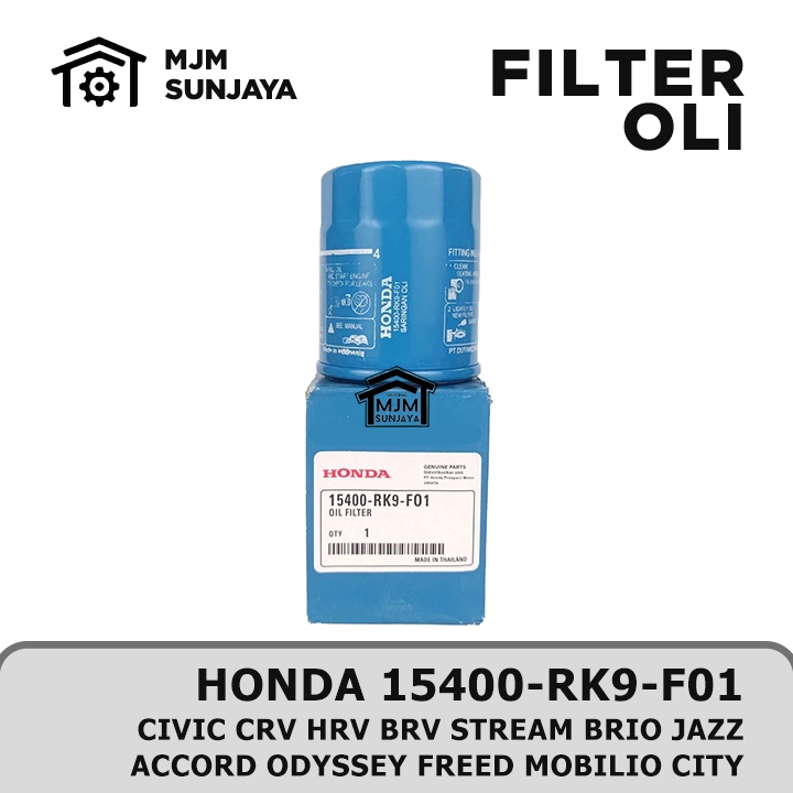 Jual Oil Filter Oli Mobil HONDA ORIGINAL Civic CRV HRV BRV Stream Brio ...