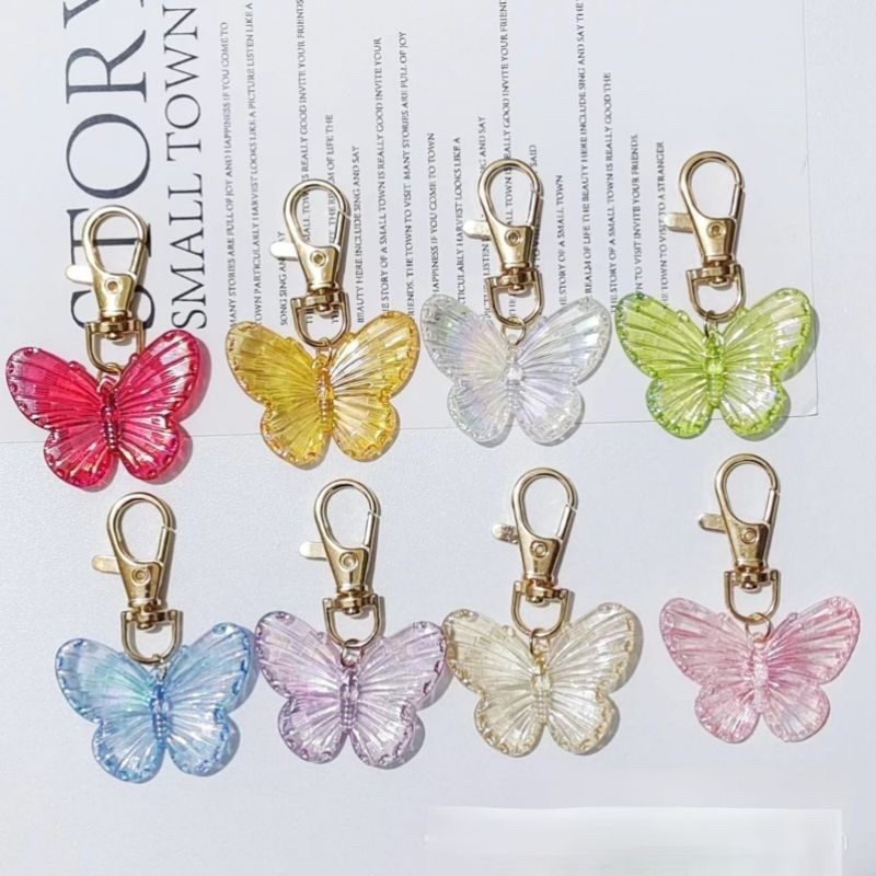 Jual Gantungan kunci keychain kupu kupu butterfly aesthetic cute ...