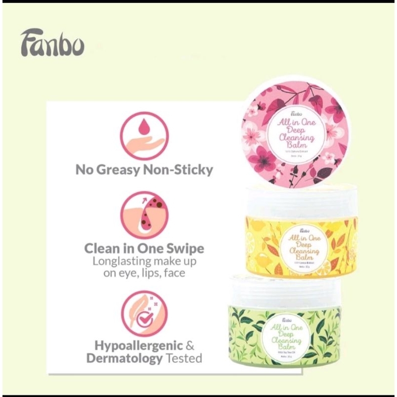 Jual Fanbo All in One Deep Cleansing Balm - Pembersih Make up ( Balm ...