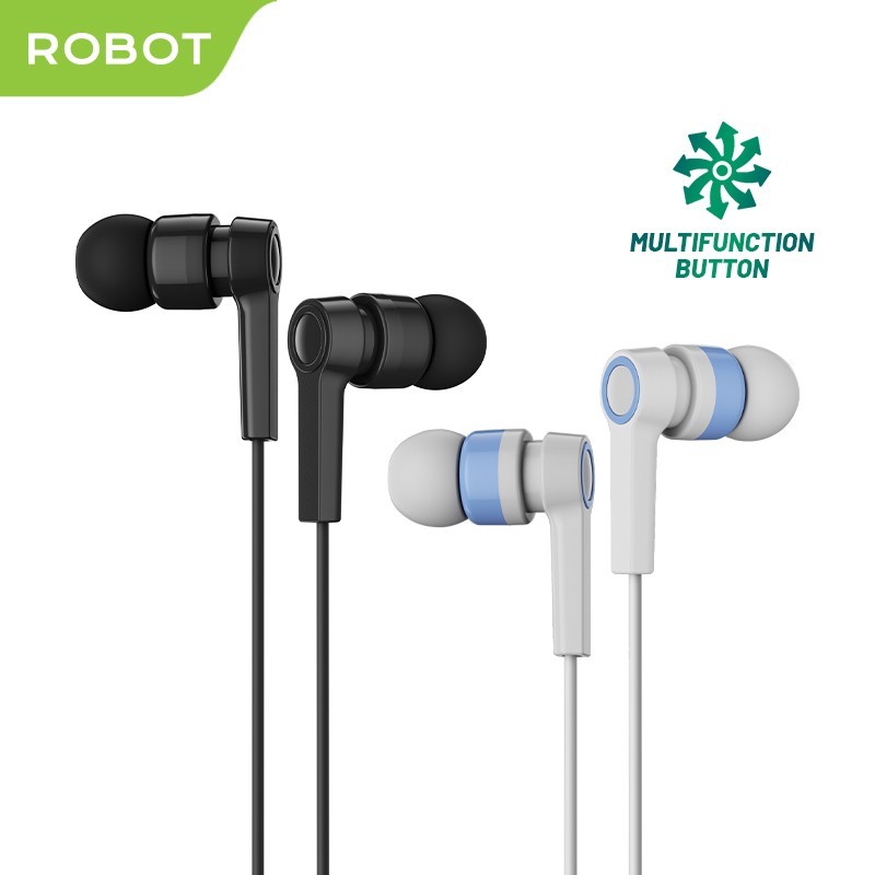 Jual Earphone ROBOT RE701S / RE702 / RE10 / RE50 / RE101S Wired ...