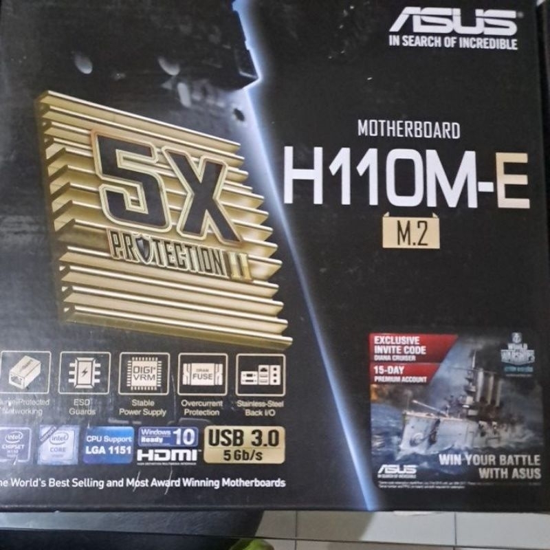 Jual Motorboard ASUS H110M-E M.2 LGA 11151 Gen 6-7 | Shopee Indonesia