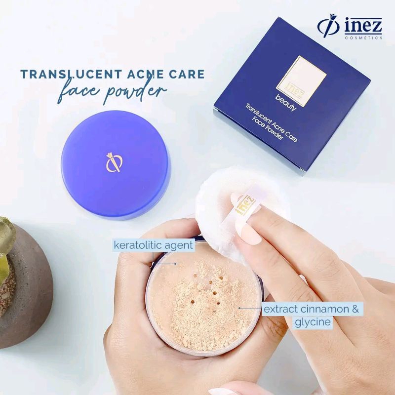 Jual INEZ TRANSLUCENT ACNE CARE FACE POWDER | Shopee Indonesia