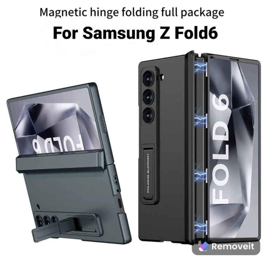 Jual Case Casing Samsung Galaxy Z Fold6 Fold 6 Kickstand Magnetic Case ...