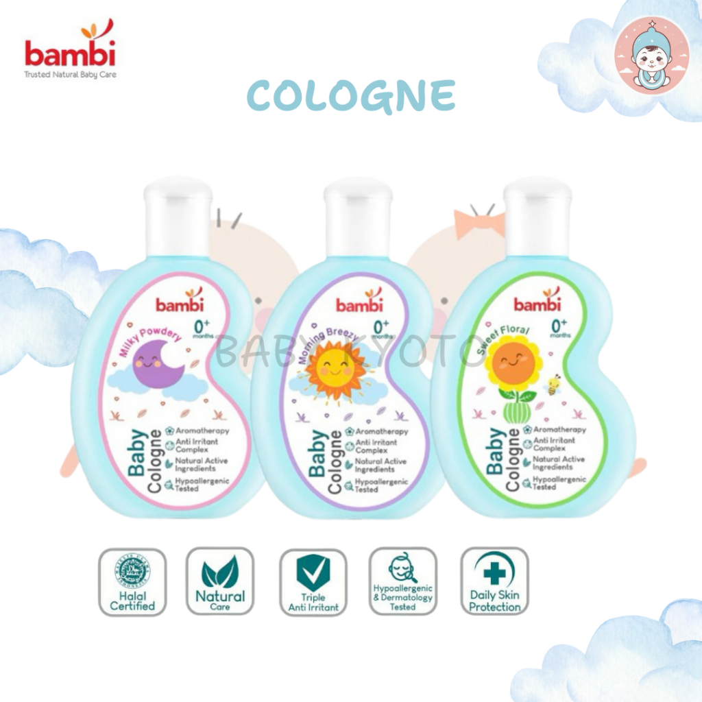 Jual BK Bambi Baby Care Cologne Parfum Bayi Kulit Sensitif Parfume Anak ...