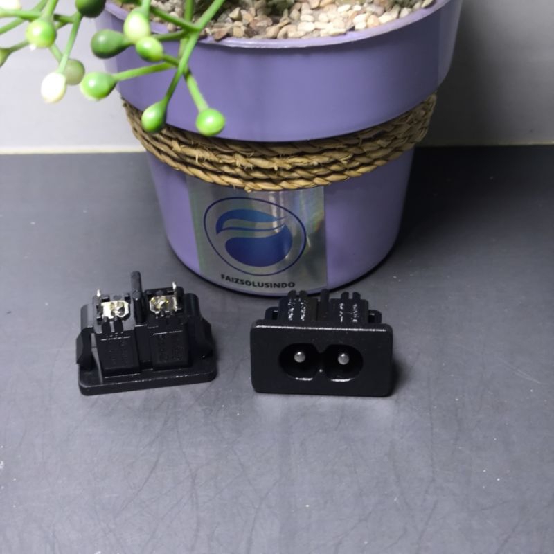 Jual Soket AC angka 8 standart outlet power | Shopee Indonesia