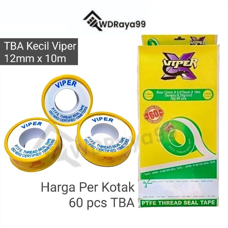 Jual Seal Tape Kecil TBA Kecil Viper Per Kotak isi 60pcs | Shopee Indonesia