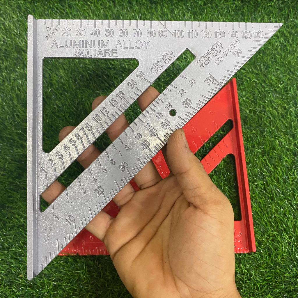 Jual Penggaris SEGITIGA 7 INC / Speed Square Penggaris Sudut siku Garis ...
