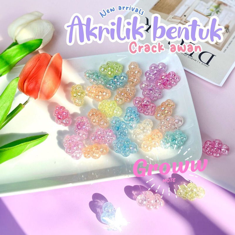 Jual Manik Mote Love Awan Pita Retak AB Premium Series (15gr) | Shopee ...