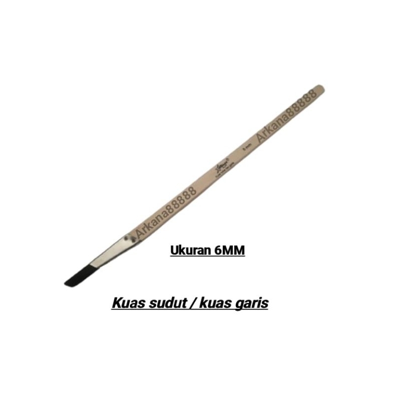 Jual kuas sudut / kuas garis ukuran 6mm | Shopee Indonesia