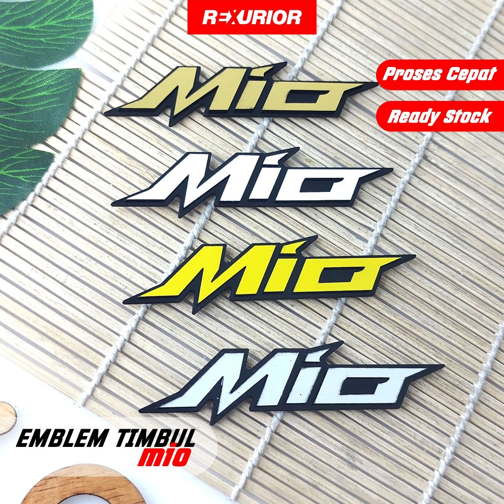 Jual Emblem Mio Logo Mio 3D / Emblem Timbul / Aksesoris Motor Mio I ...