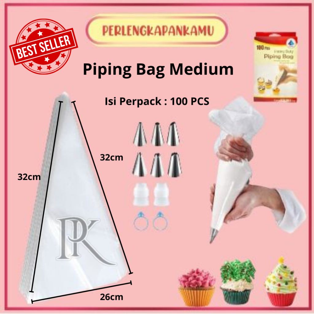 Jual Plastik Segitiga Kecil / Piping Bag / Plastik Contong Untuk ...