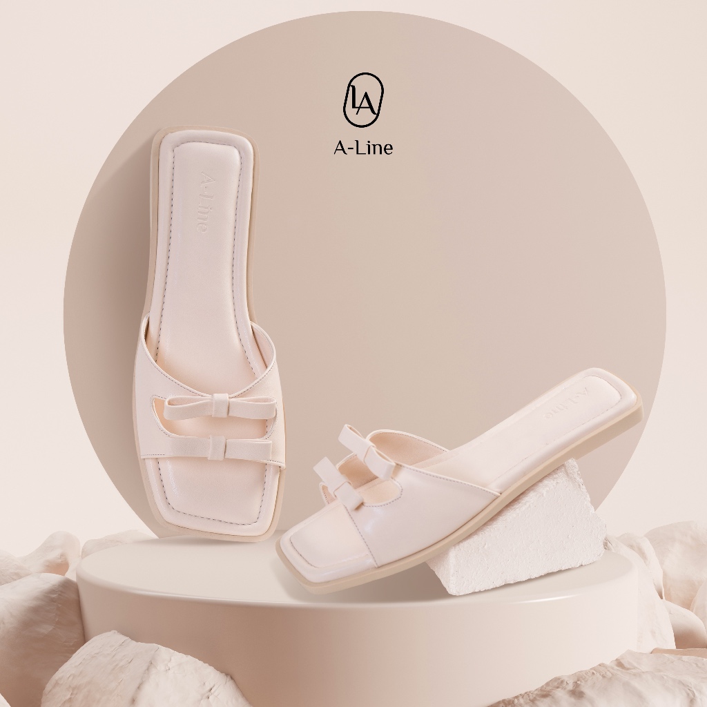 Jual ALINE Nadine Sendal Flat Shoes Wanita | Shopee Indonesia