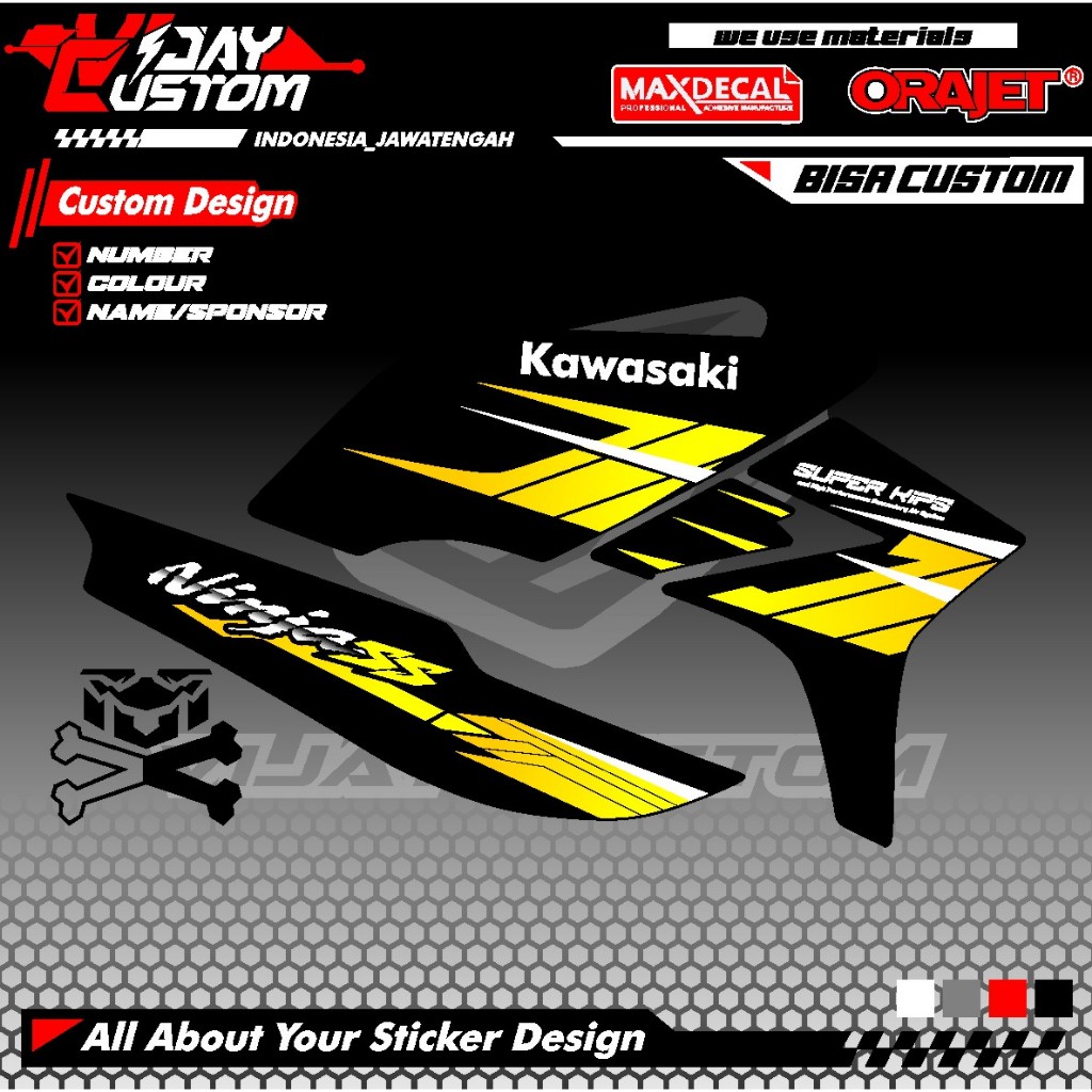 Jual Striping Stiker Sticer Transparan Bening Kawasaki Ninja Ss Rr ...