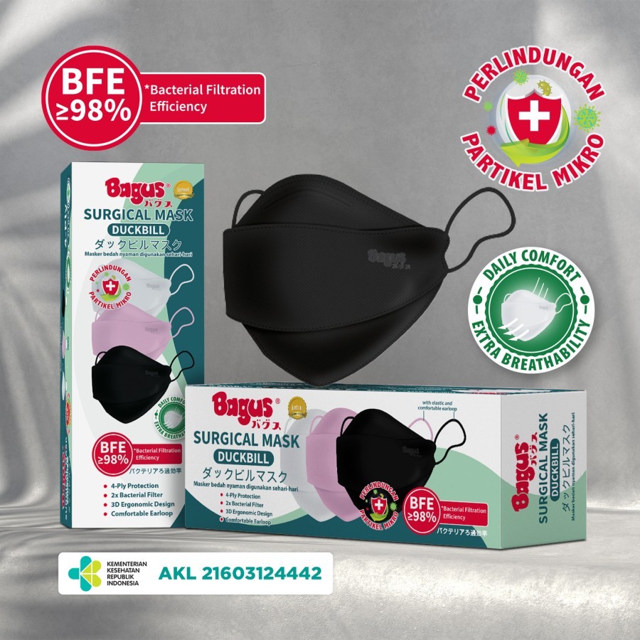 Jual Bagus Surgical Mask Duckbill 20 pcs - KN95 | Shopee Indonesia