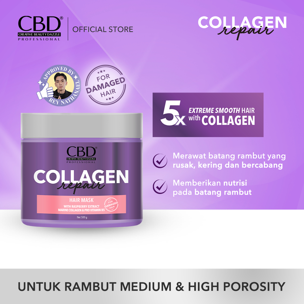 Jual CBD Collagen Repair Hair Mask 500gr | Shopee Indonesia