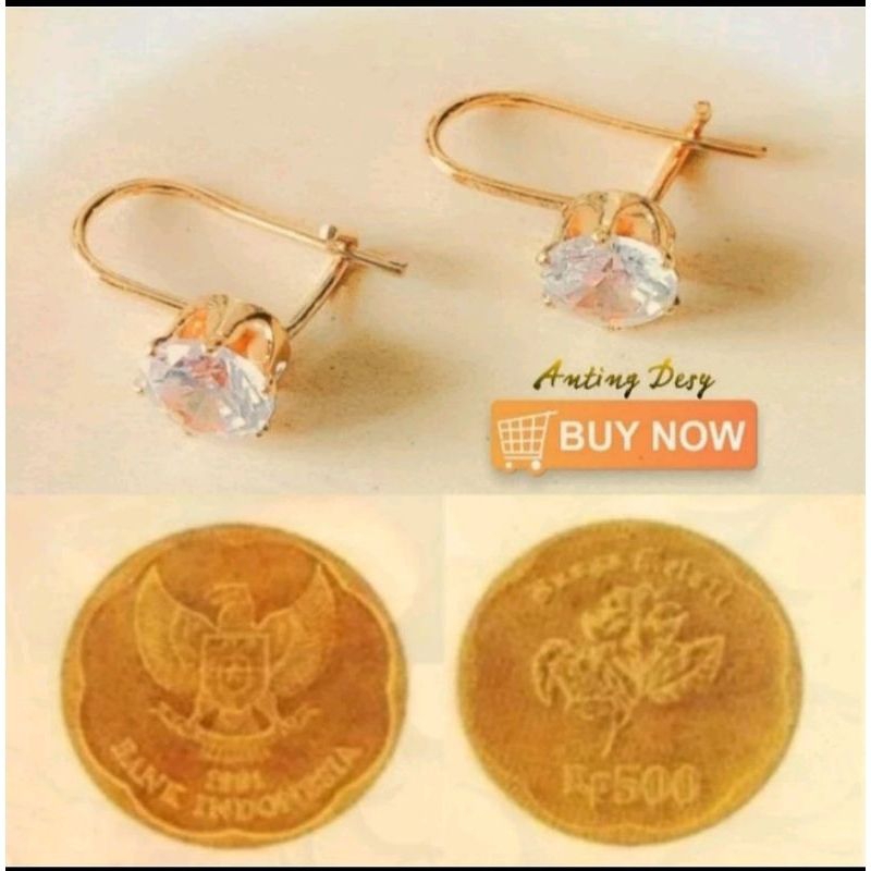 Jual Anting Desy dewasa terbaru berbahan koin logam 1991-1992 berlapis ...