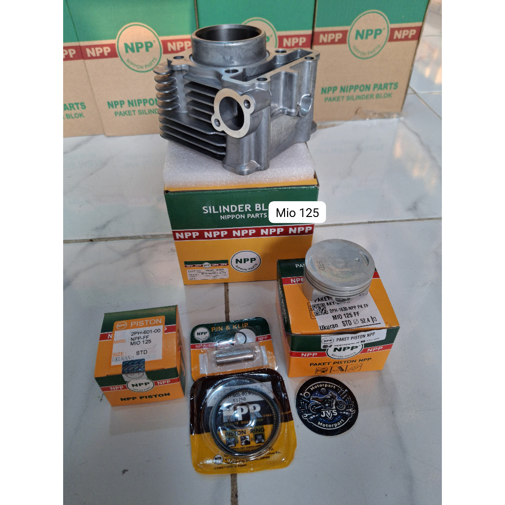 Jual JVS - Blok seher Boring MIO 125 MIO M3 + PISTON KIT SOUL GT 125 xride 125 FINO 125 GEAR 125 ...