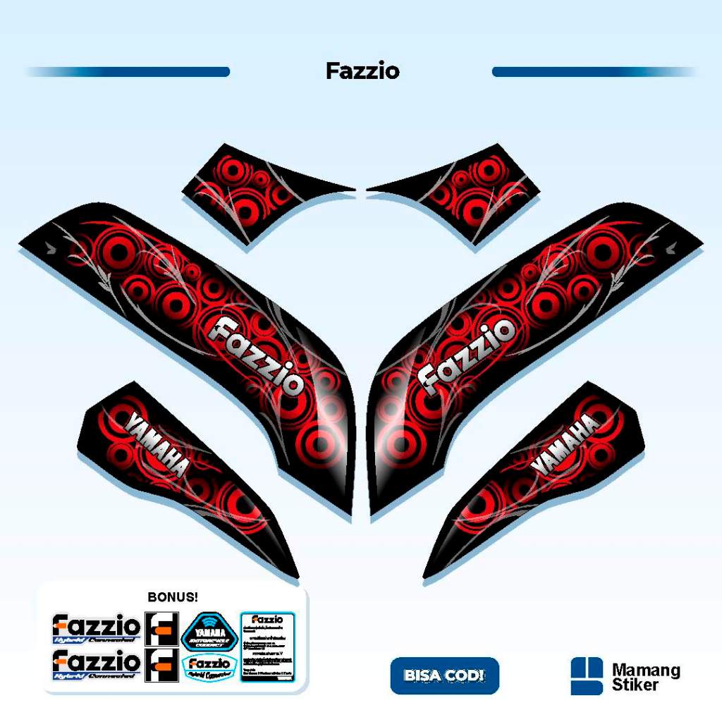 Jual Striping Fazzio Variasi (9) Mooneyes Full Body Custom Original ...