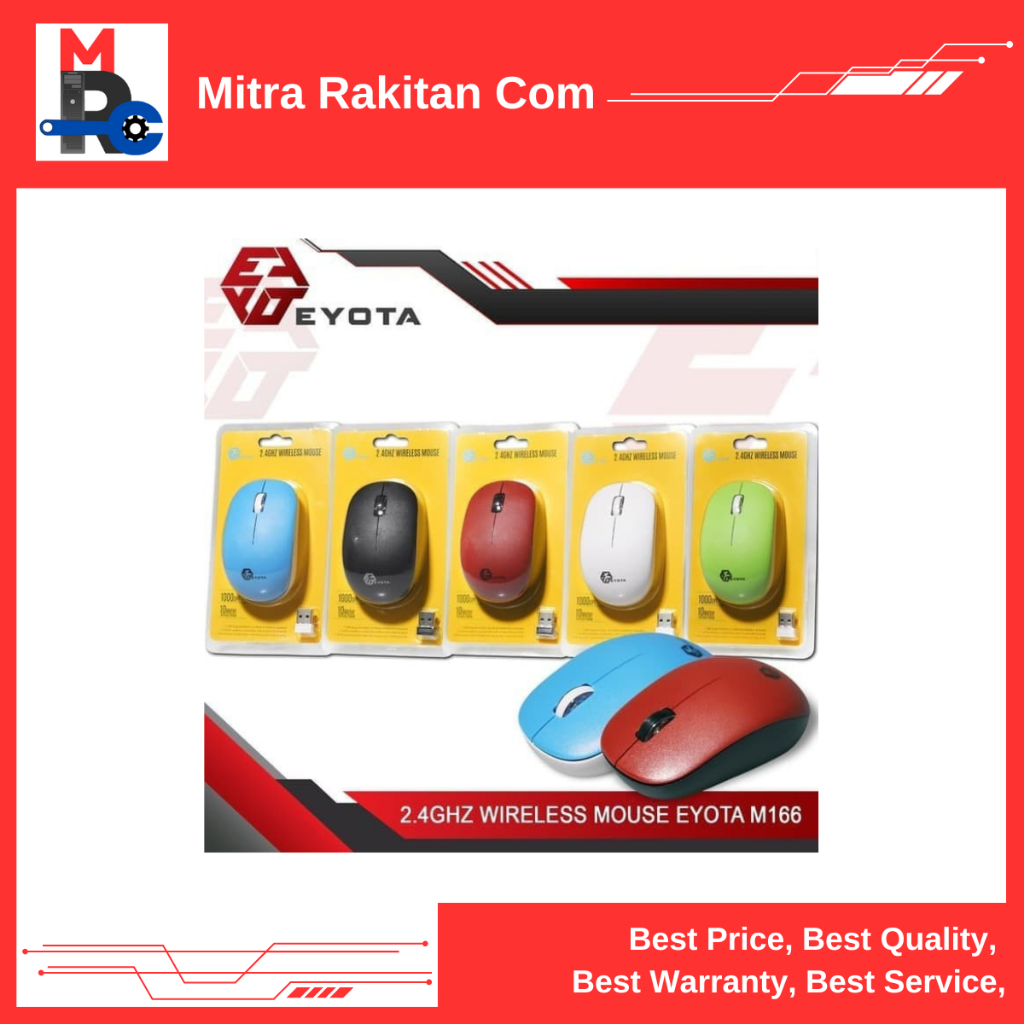 Jual Eyota Mouse Wireless M166 Original | Shopee Indonesia