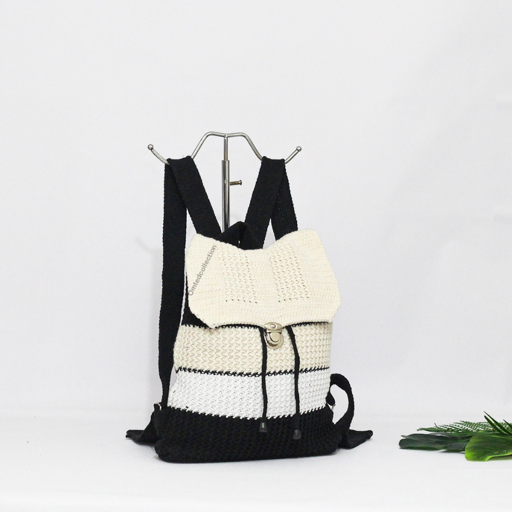 Jual Tas ransel - Gendong rajut mini wanita kekinian Korean style bahan ...