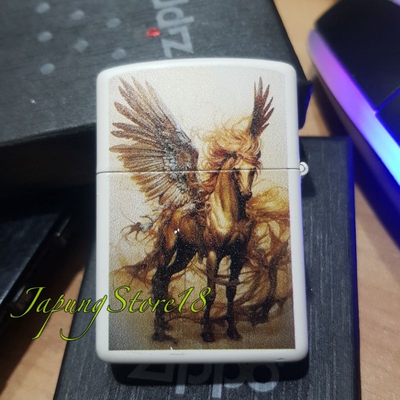 Jual Korek Api zippo Gambar Kuda Pegasus korek api custom korek api ...