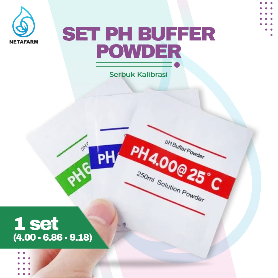 Jual Set PH Buffer Powder Serbuk Kalibrasi 4.00 Dan 6.86 Dan 9.18 ...