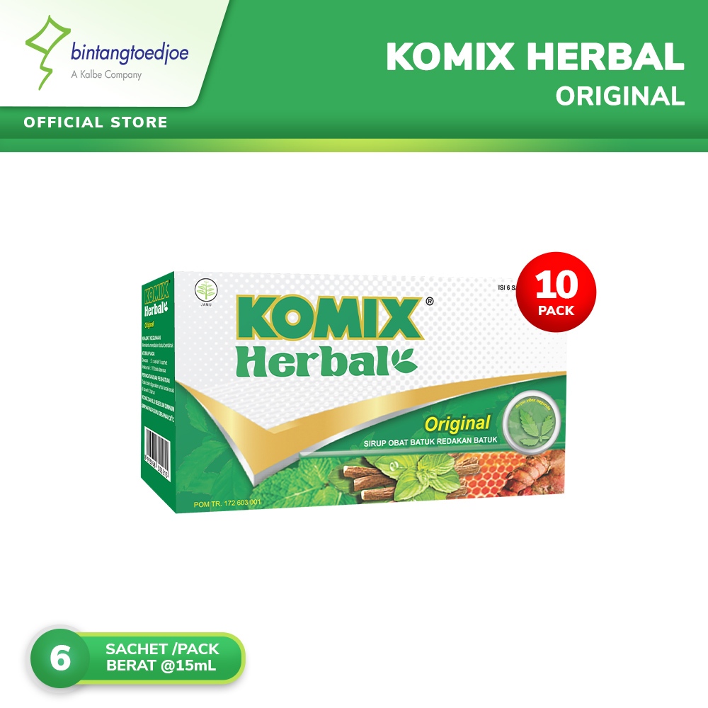 Jual Komix Herbal Original 10 Pack (60 Sachet) | Shopee Indonesia