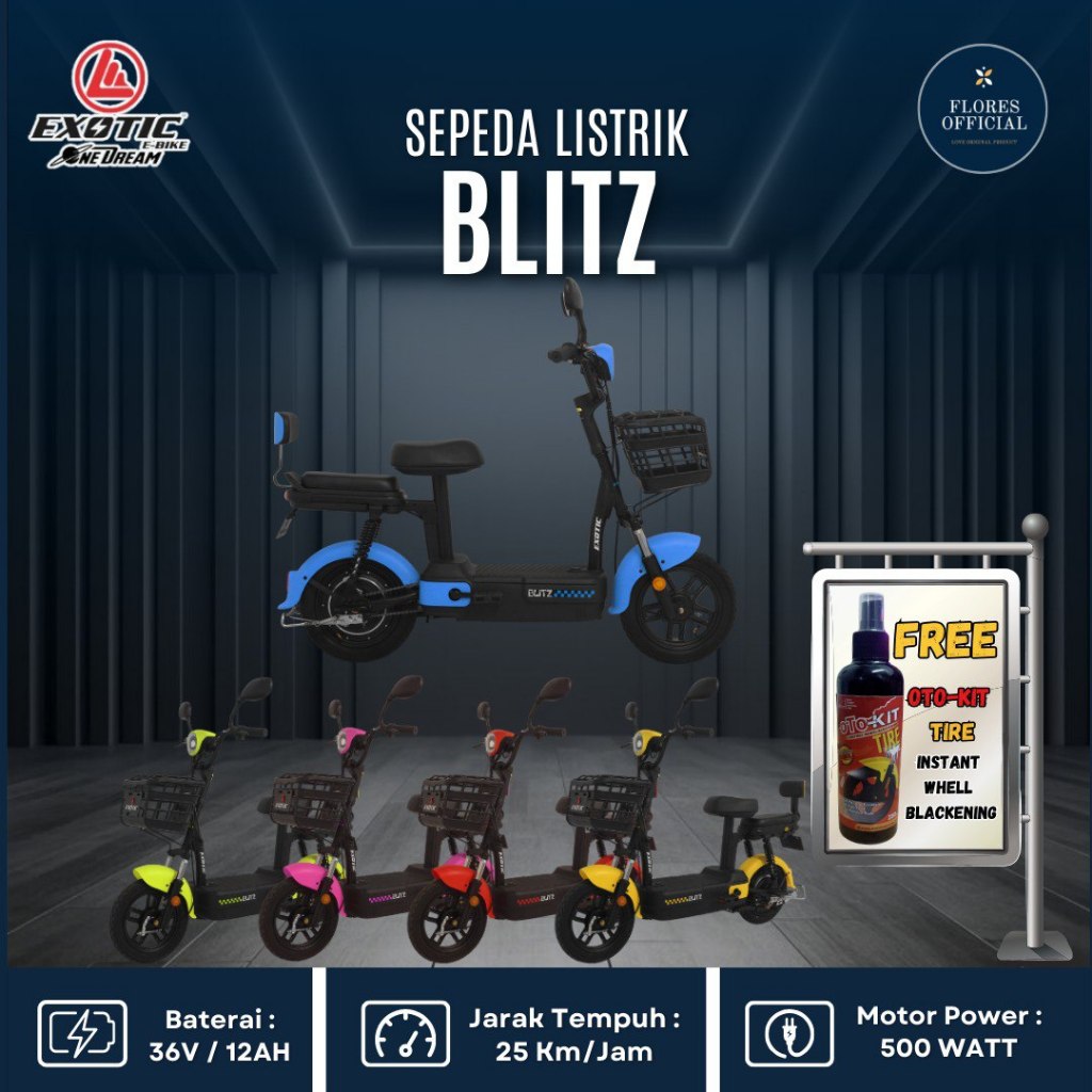 Jual SEPEDA LISTRIK EXOTIC BLITZ Garansi Resmi Pacific Exotic | Shopee ...