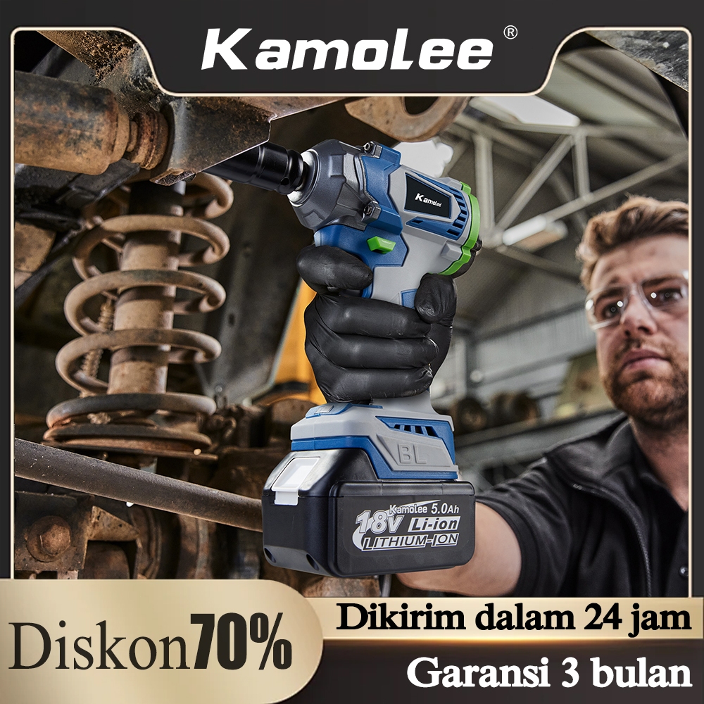 Jual Kamolee Torsi tinggi 1200Nm 1/2''+1/4'' Impact Wrench Brushless ...