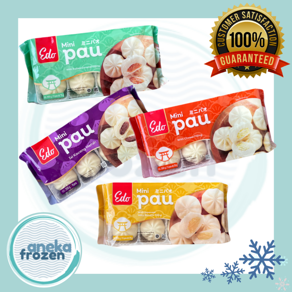 Jual Edo Mini Pau 200 Gr Coklat / keju / coklat keju / kacang merah ...