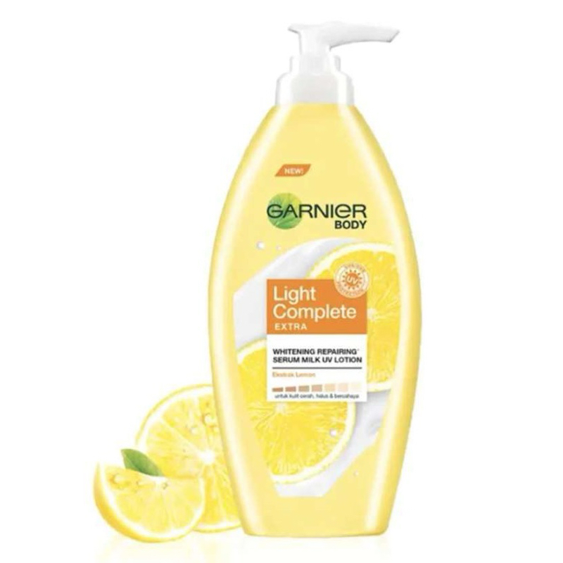 Jual ORIGINAL | Garnier bodyserum 400ml serum milk UV 2x Lemon Essence ...