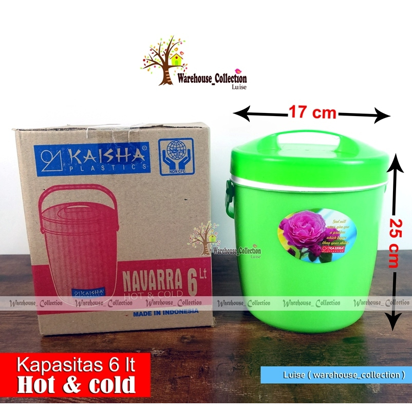 Jual TERMOS NASI ATAU ES BATU NEVARA 6 Lt (AIR)// RICE BUCKET// TEMPAT ...