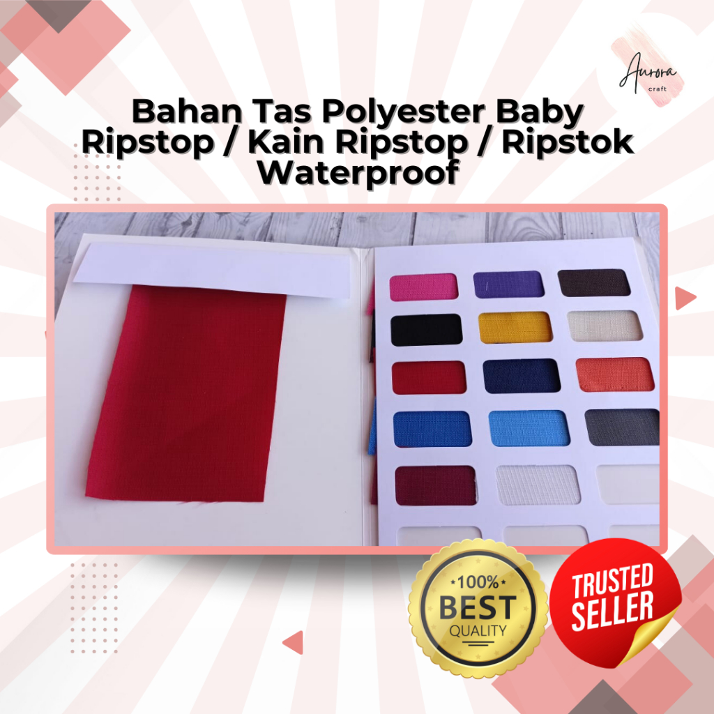 Jual Bahan Tas Polyester Baby Ripstop / Kain Ripstop / Ripstok ...