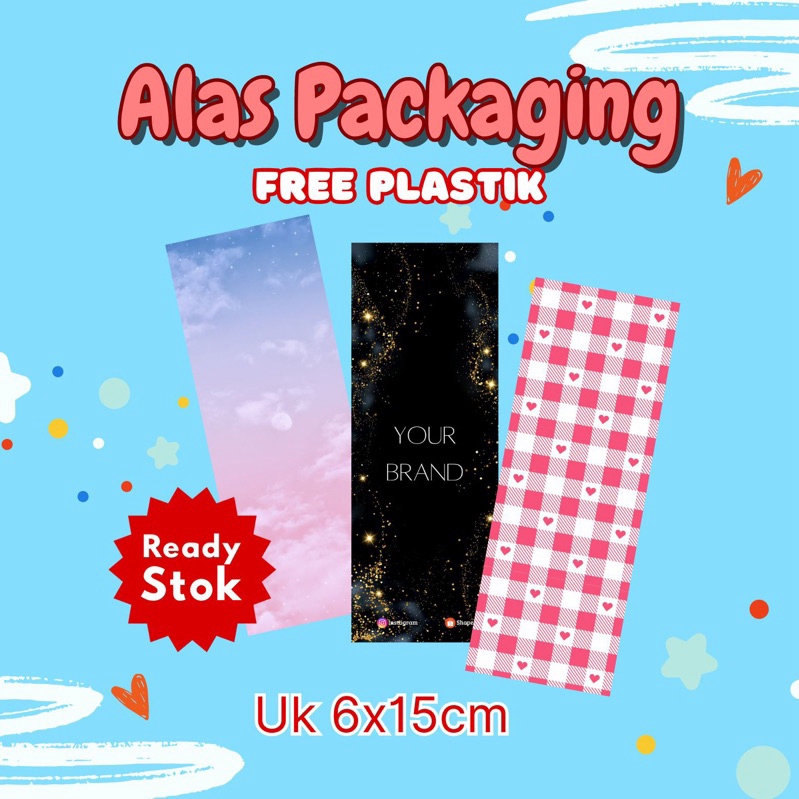 Jual [FREE PLASTIK] ALAS PACKING UK 6x15 AKSESORIS GELANG CINCIN READY ...