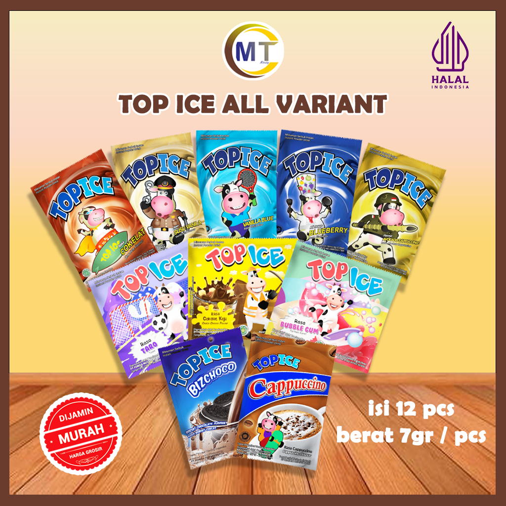 Jual [GROSIR] Top Ice Semua Rasa All Variant 1 RENCENG Top Ice ...