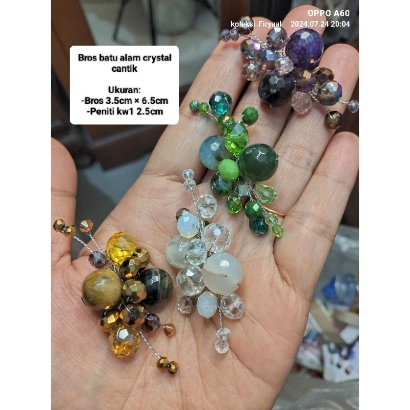 Jual Bros batu alam cantik Bros batu Bros batu alam kristal Bros batu ...