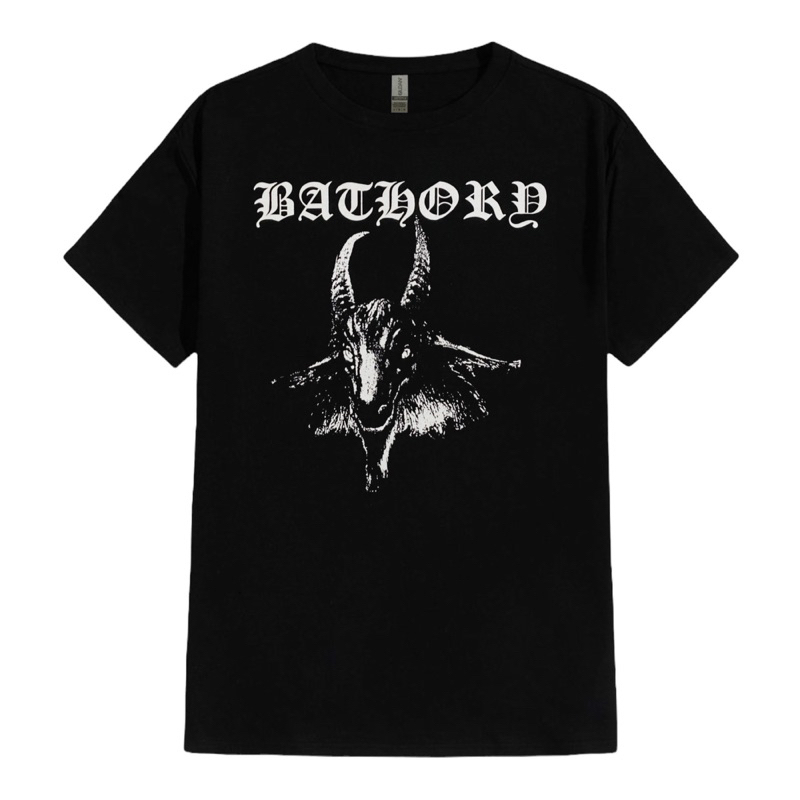 Jual T-SHIRT / KAOS BAND OFFICIAL BATHORY - GOAT | Shopee Indonesia