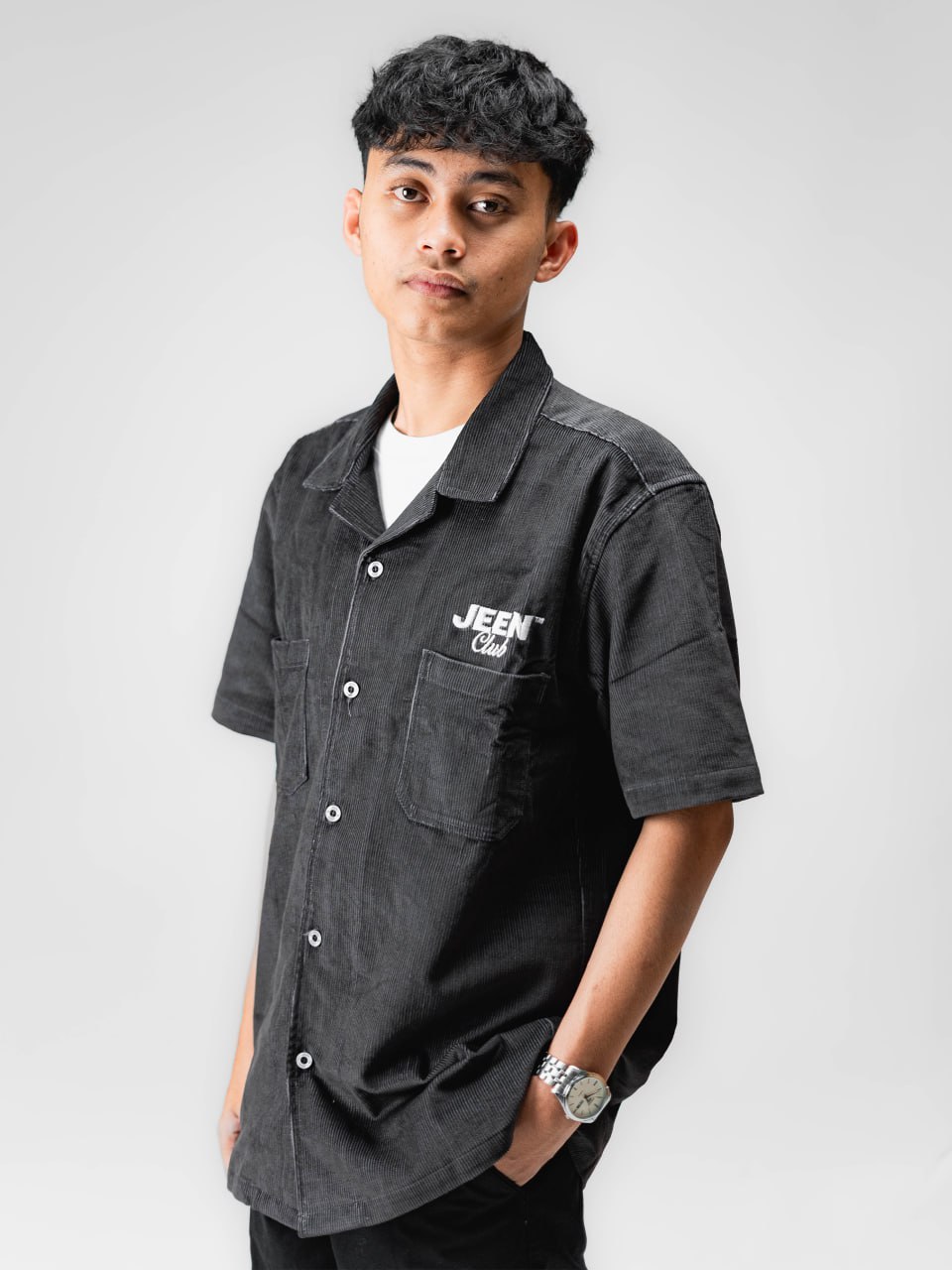 Jual JEEN | Corduroy Shirt Bordir / Kemeja Casual Pria Wanita | Shopee Indonesia