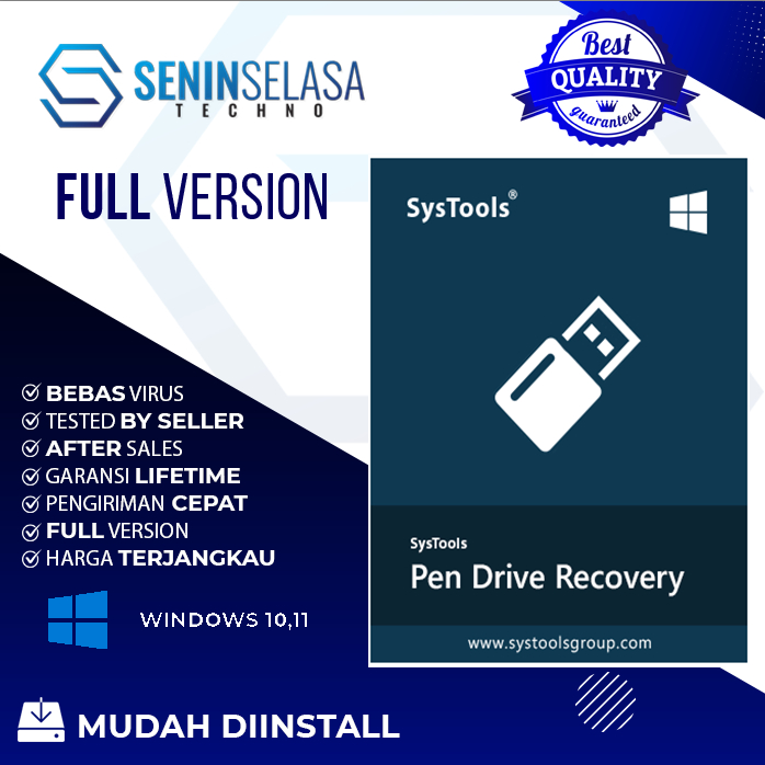 Jual Software Pemulihan Flash Drive: SysTools Pen Drive Recovery 16 ...
