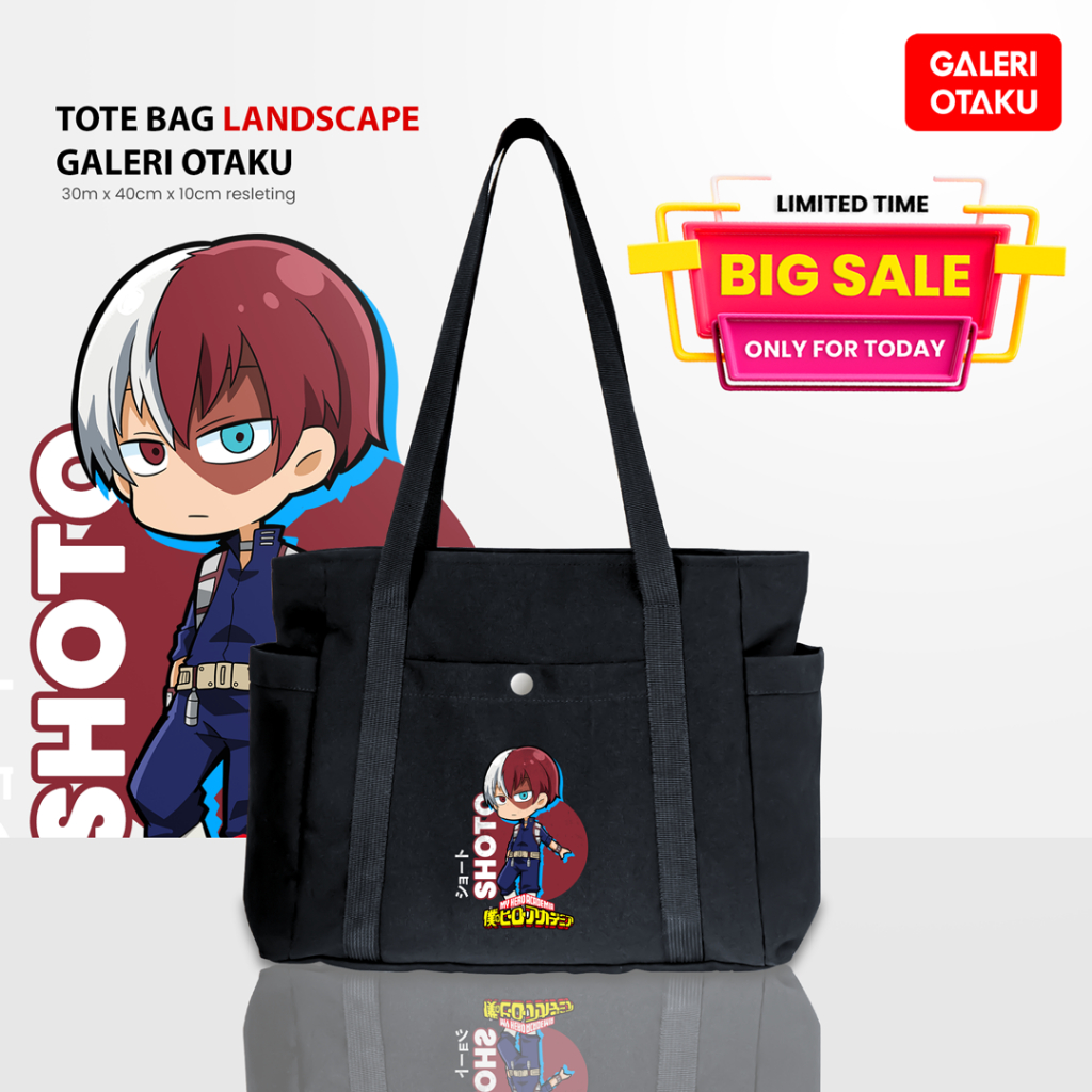 Jual My Hero Academia Tas Totebag Kanvas Landscape Premium Anime 32cm x ...