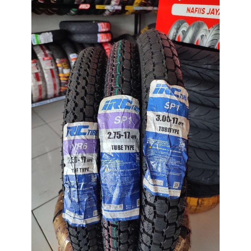 Jual BAN MOTOR BUKAN TUBLESS IRC KLASIK SP1 UKURAN 250 275 300 RING 17 ...