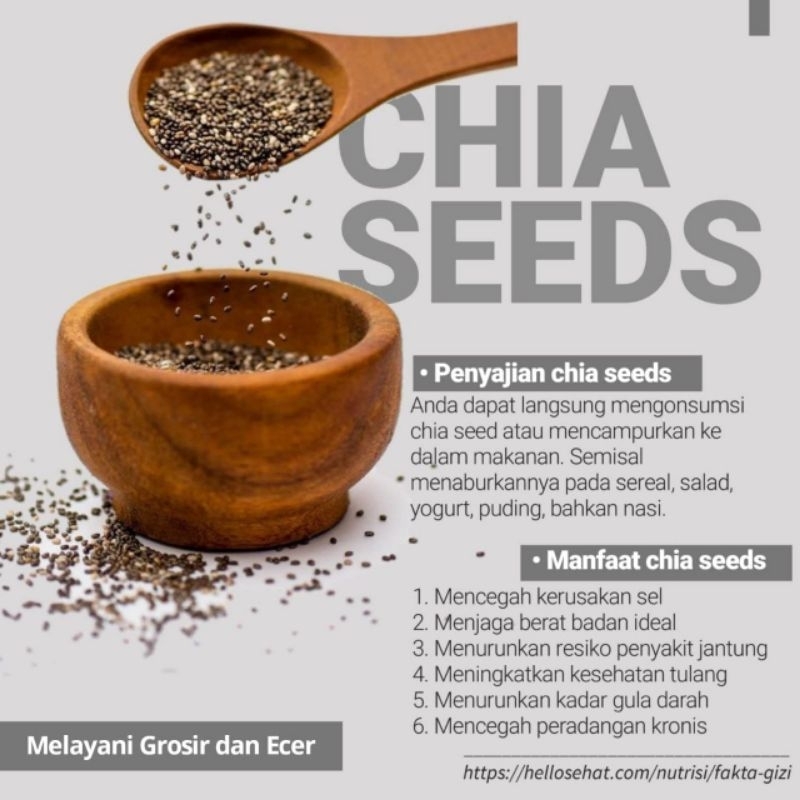 Jual Chia Seeds ORGANIC Premium Quality Original Murni / Biji Chiaa ...