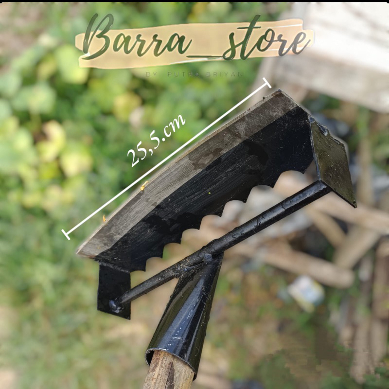 Jual cangkul garuk rumput liar gulma plat baja dan slendang | Shopee ...