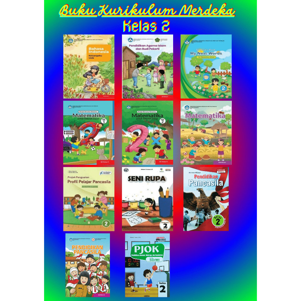 Jual Buku paket kelas 2 SD kurikulum merdeka | Shopee Indonesia