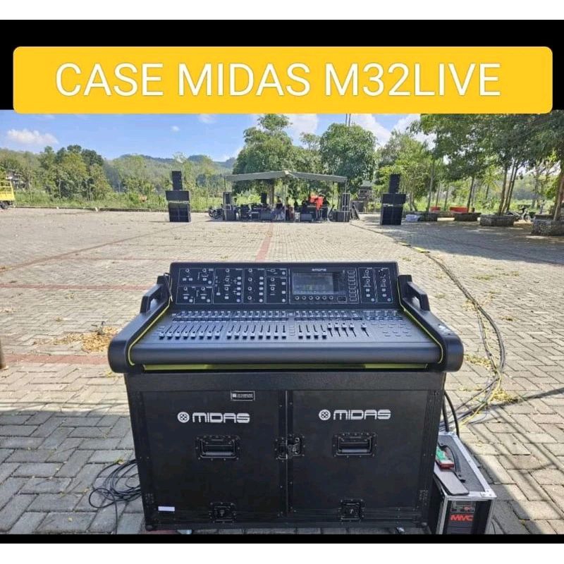 Jual Hardcase Case Flightcase Midas M32 Live Premium Hidrolik Case HC Digital Mixer Midas M32 ...
