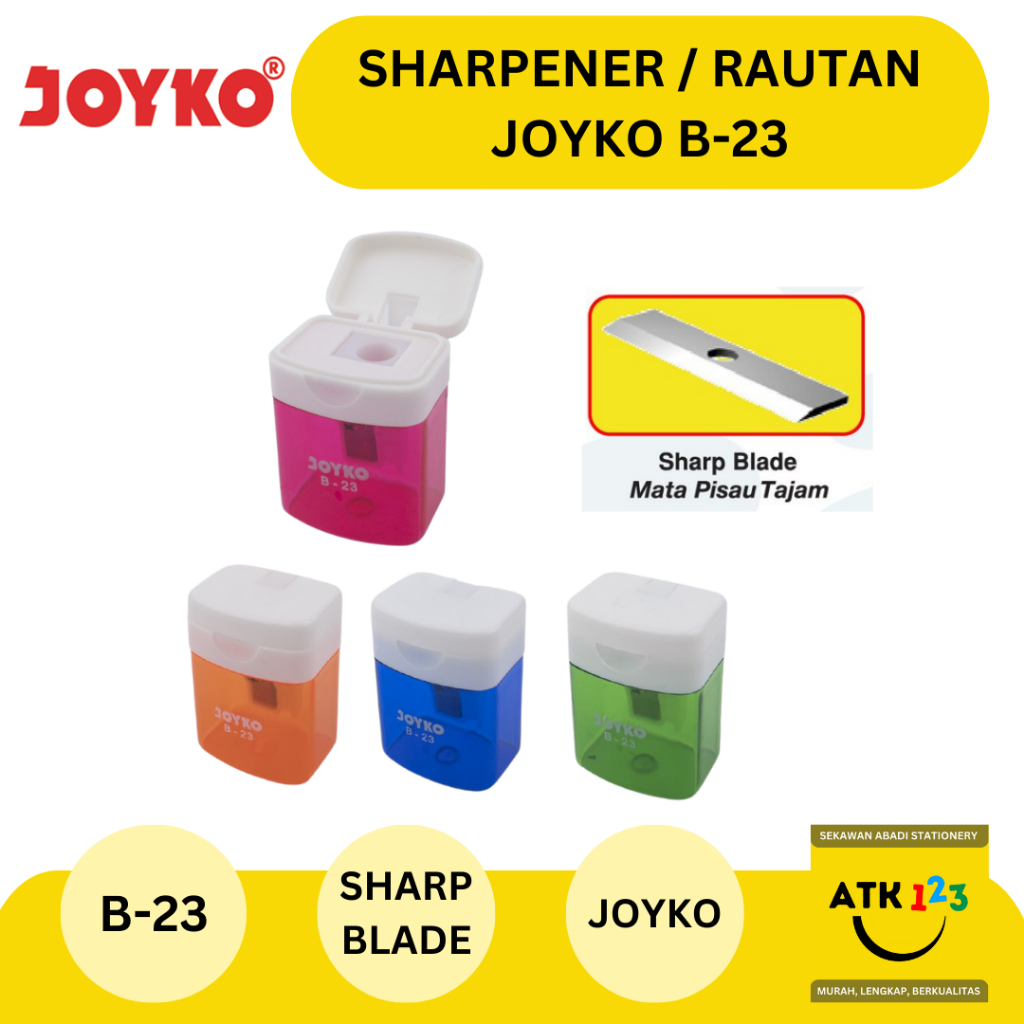 Jual Rautan Orotan Serutan Sharpener Joyko B-23 | Shopee Indonesia